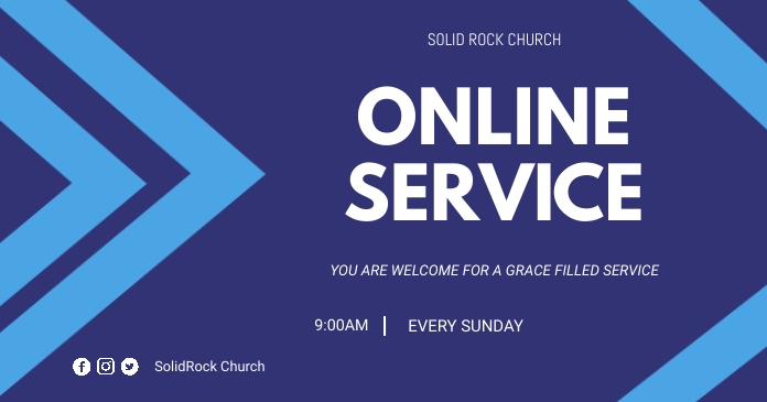 Online Church flyer Template | PosterMyWall