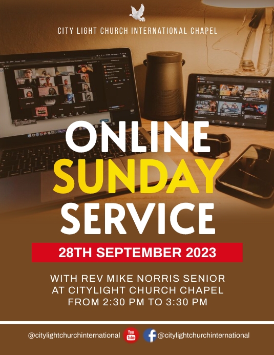 online church flyer template | PosterMyWall