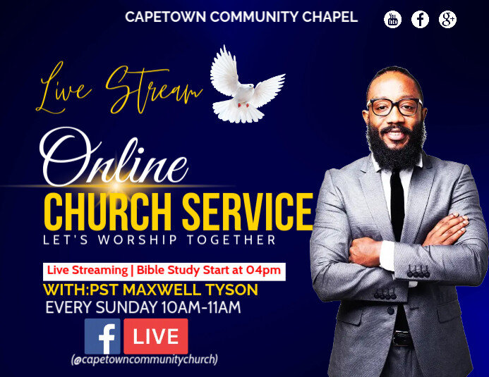 online church flyer template | PosterMyWall