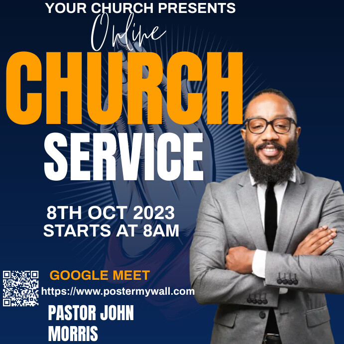 online church service Template | PosterMyWall