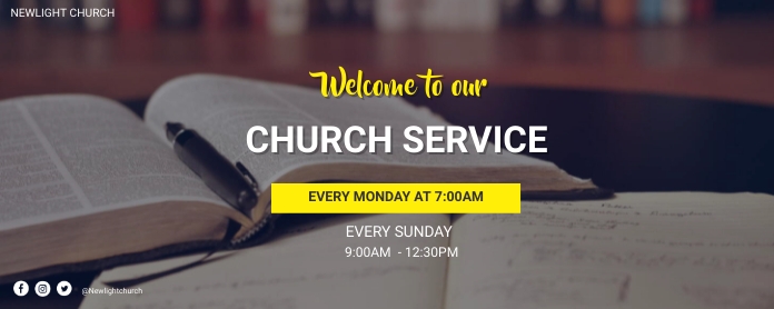 Copy of Online church service flyer | PosterMyWall