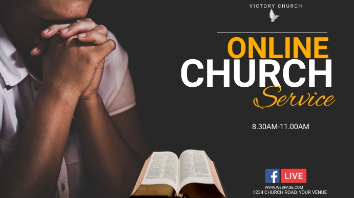Online church service Template | PosterMyWall