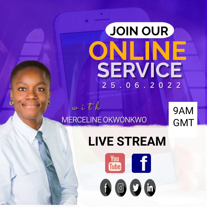 Copy of ONLINE CHURCH SESSION | PosterMyWall