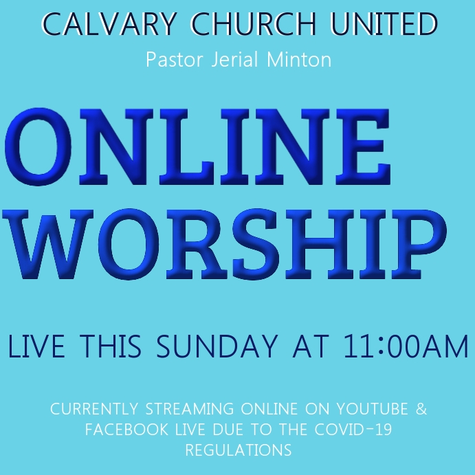 online church worship service facebook live Template | PosterMyWall