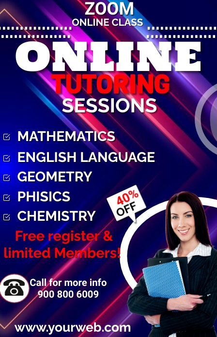 Copy of Online class teaching flyer design template | PosterMyWall