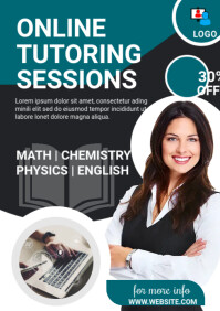 Zoom Online Tutoring flyer Template | PosterMyWall