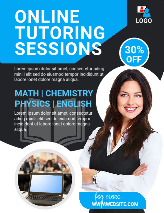 Online Class Tutoring flyer Template | PosterMyWall