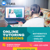 Zoom Online Classes Social Media Post Template | PosterMyWall