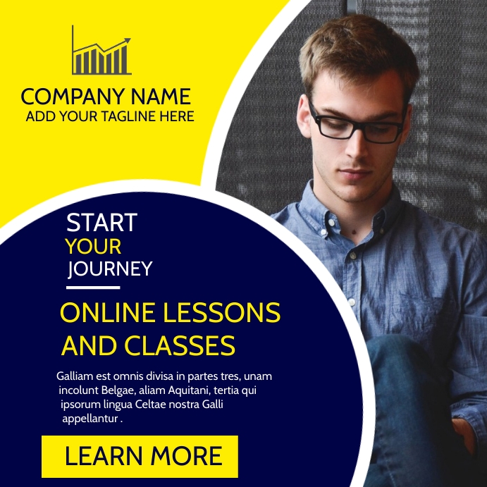 online classes corporate advertising Template | PosterMyWall
