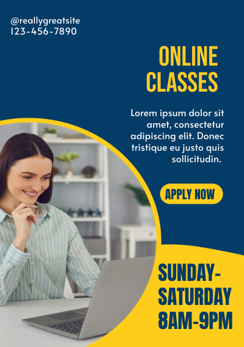 Online classes Template | PosterMyWall