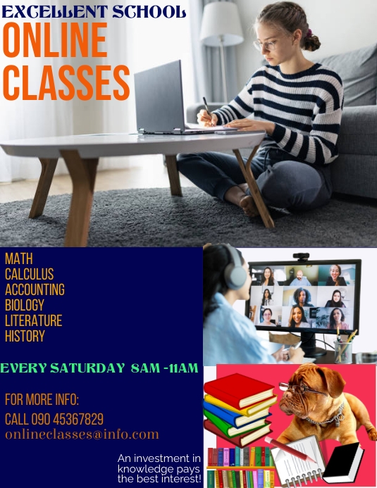 Copy of ONLINE CLASSES | PosterMyWall