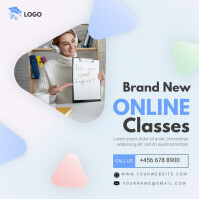 Zoom Online Classes Instagram Post Template | PosterMyWall