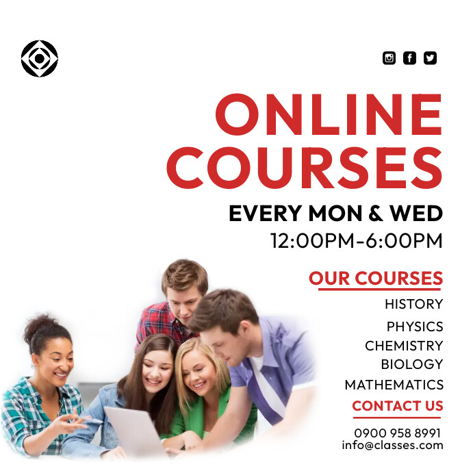 Online classes flyer Template | PosterMyWall