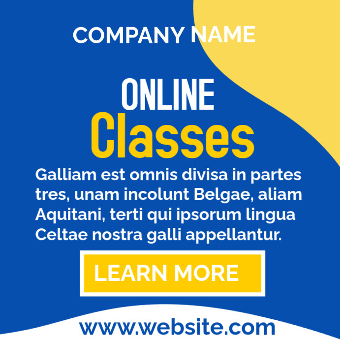 Online Classes Instagram Post Template | PosterMyWall