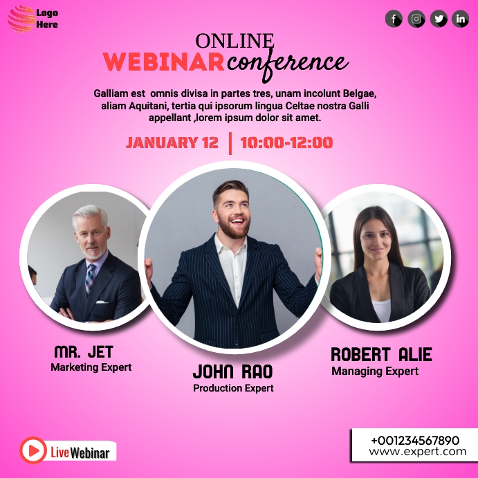 Copy of online conferance | PosterMyWall