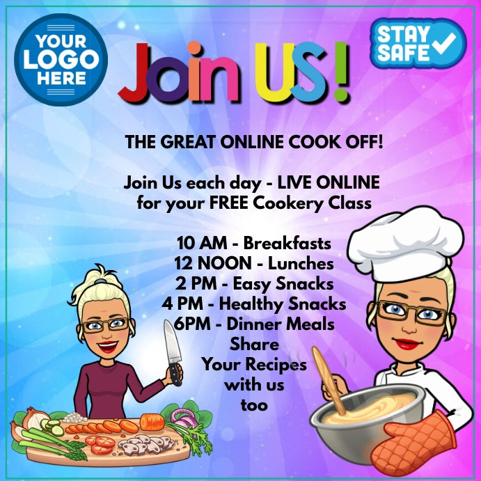 Online Cook Off Template | PosterMyWall