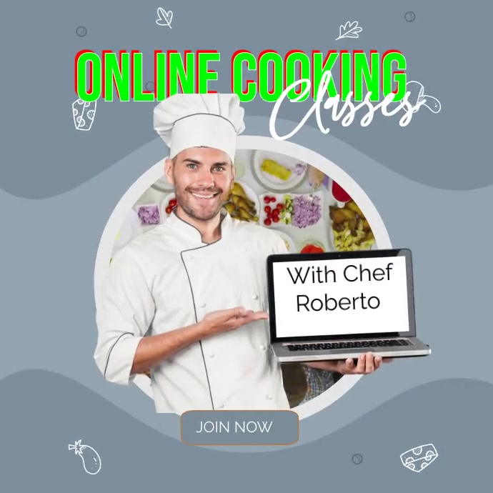 online cooking classes Template | PosterMyWall
