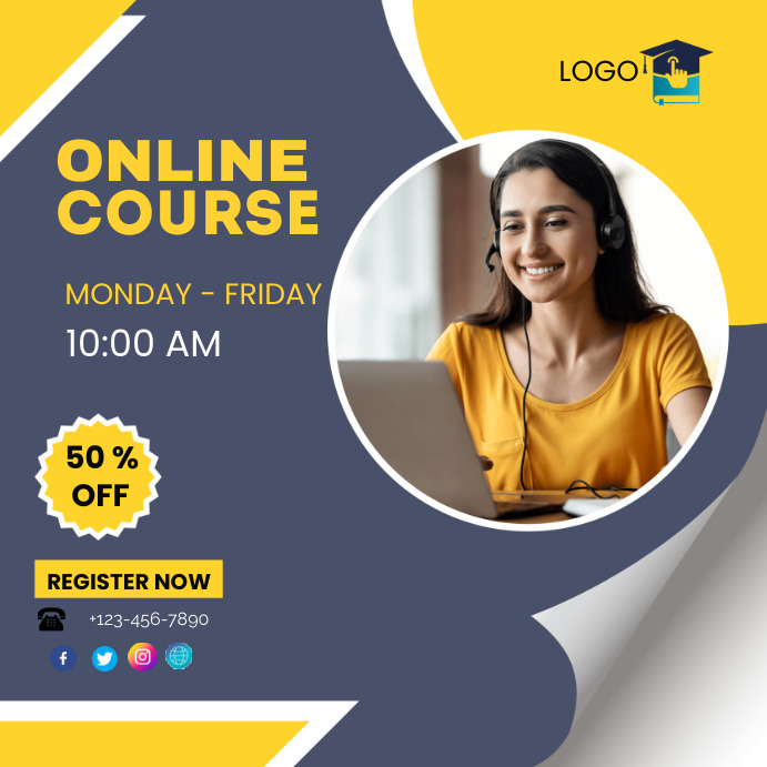 ONLINE COURSE Template | PosterMyWall