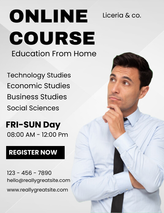 online course Template | PosterMyWall