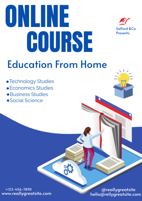 Online course Template | PosterMyWall
