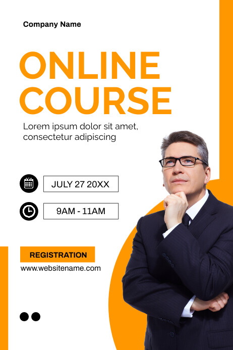 online course flyer design Templat | PosterMyWall