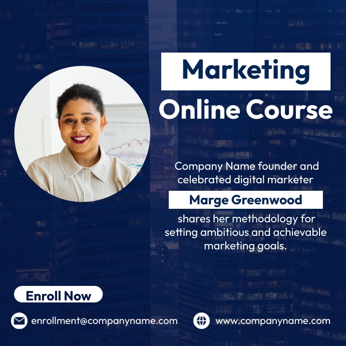 online course flyer Template | PosterMyWall