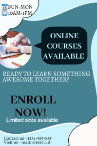 online course ads Template | PosterMyWall
