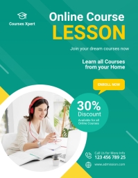 Online Study Classes Flyer Template | PosterMyWall