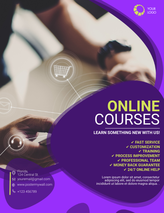 Copy of Online Course flyer template | PosterMyWall