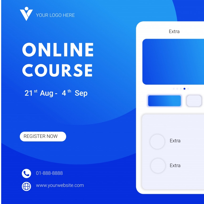 Online Course Flyer Template Design | PosterMyWall