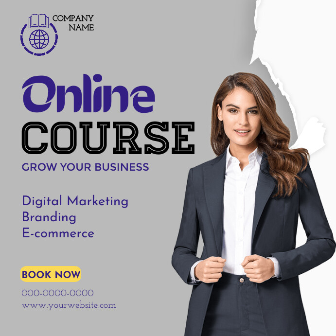 Online Course Instagram Post Template | PosterMyWall