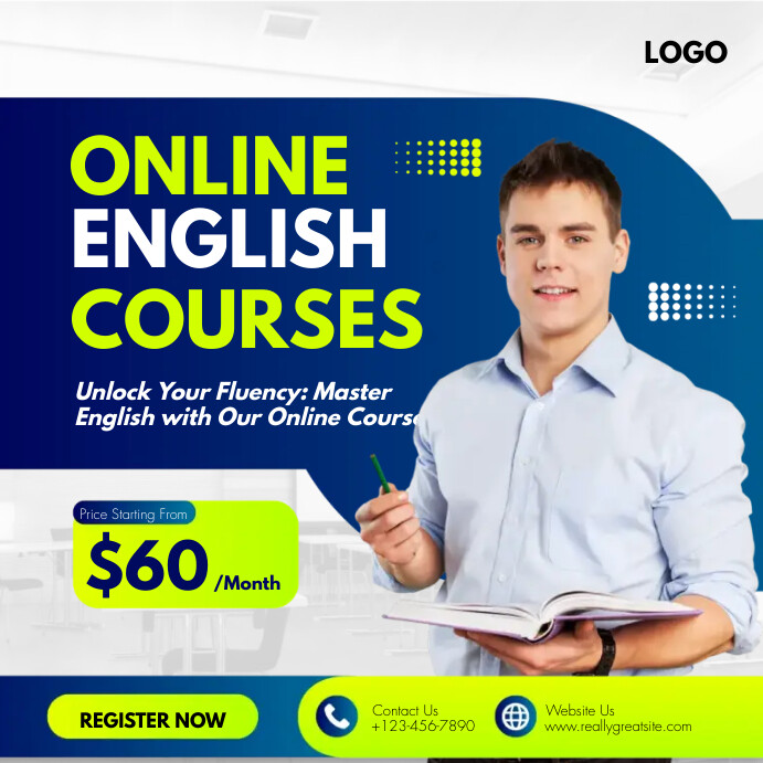 online course learning template | PosterMyWall