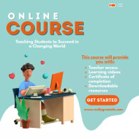 ONLINE COURSE POSTER Template | PosterMyWall