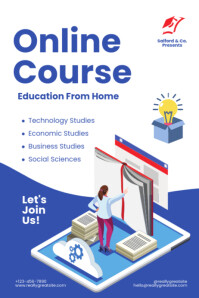 Online Course Template | PosterMyWall