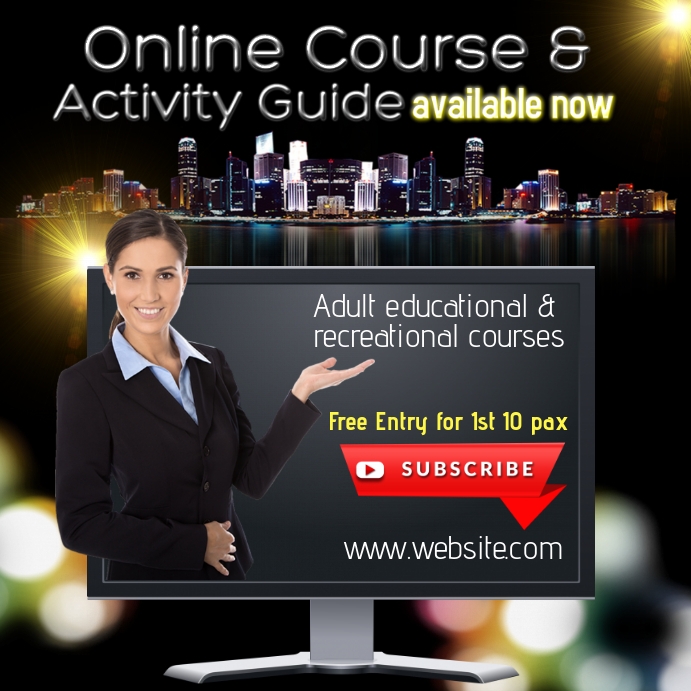 Online course training design Template | PosterMyWall