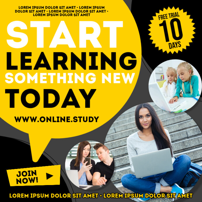 ONLINE COURSES BANNER Template | PosterMyWall