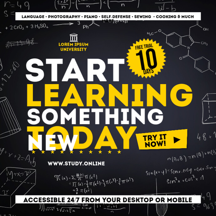 Copy of ONLINE COURSES BANNER | PosterMyWall