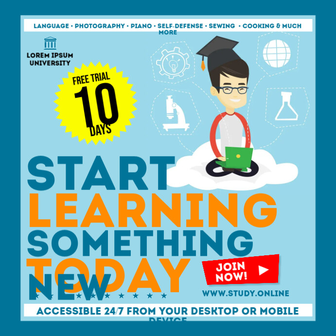 Copy of ONLINE COURSES BANNER | PosterMyWall