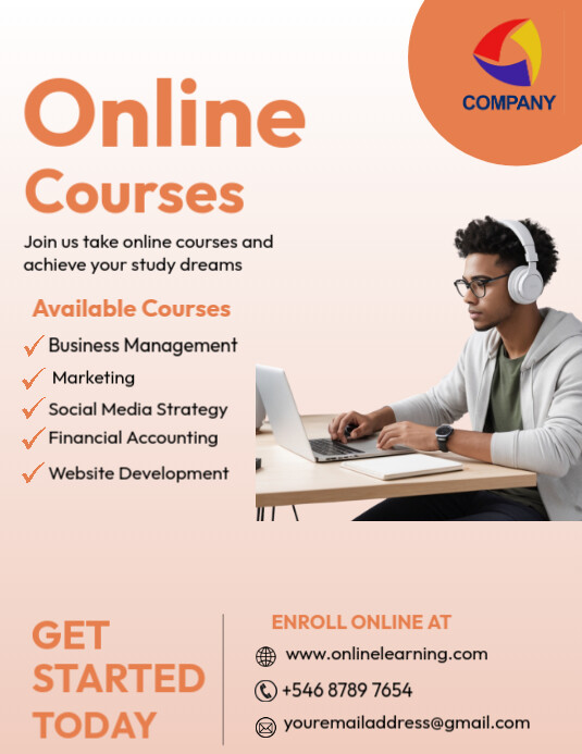 Copy of Online courses Flyer | PosterMyWall