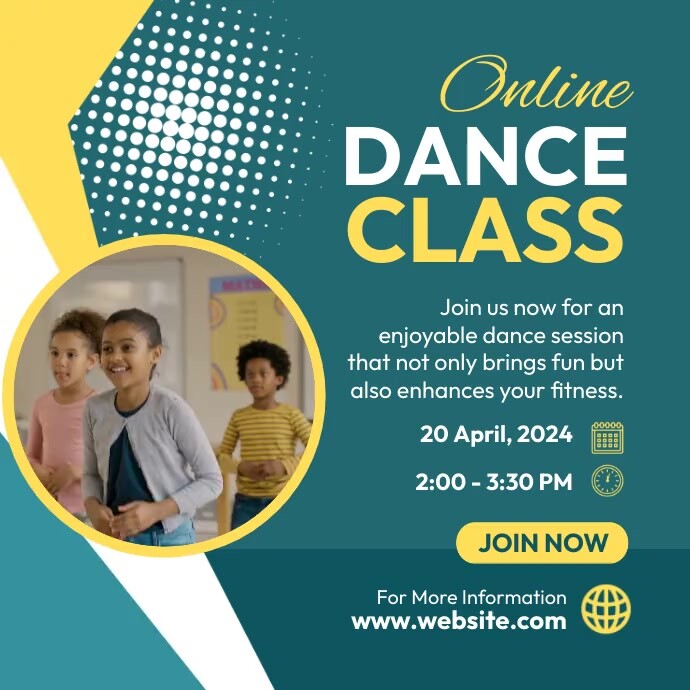 Plantilla de Online Dance Class | PosterMyWall