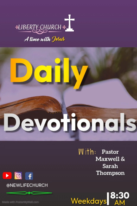 Online Devotional Template | PosterMyWall