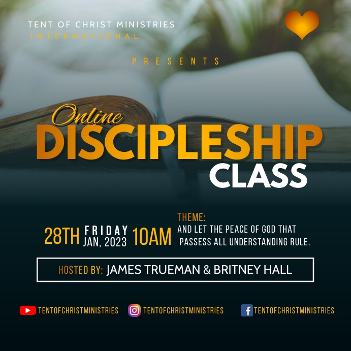 Online discipleship Template | PosterMyWall