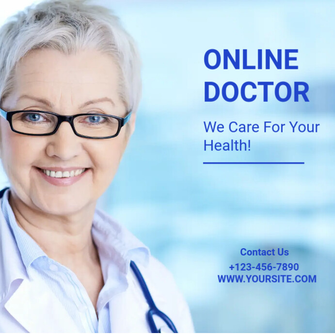 Online doctor Template | PosterMyWall