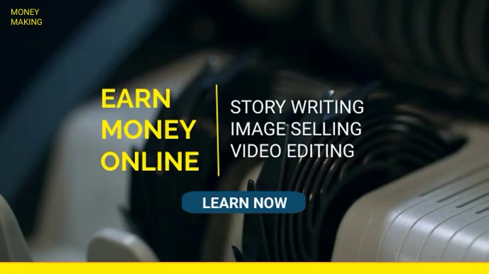 Copy of Online Earning Video Youtube | PosterMyWall