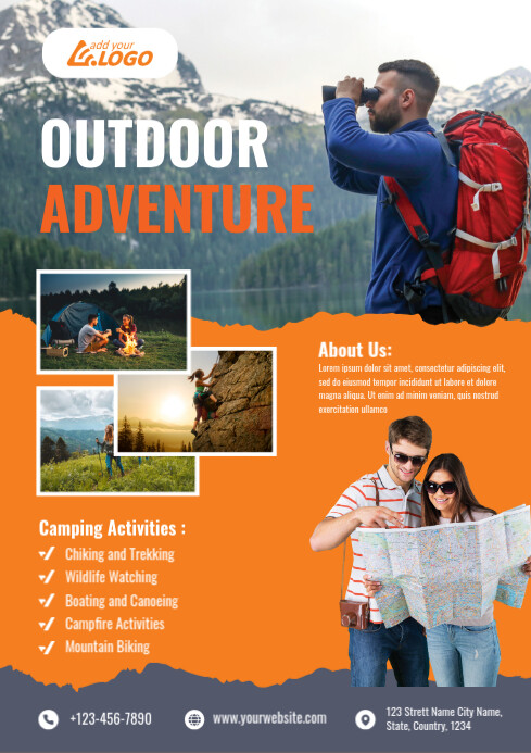 Copy of Online Editable Camping Adventure Flyer | PosterMyWall