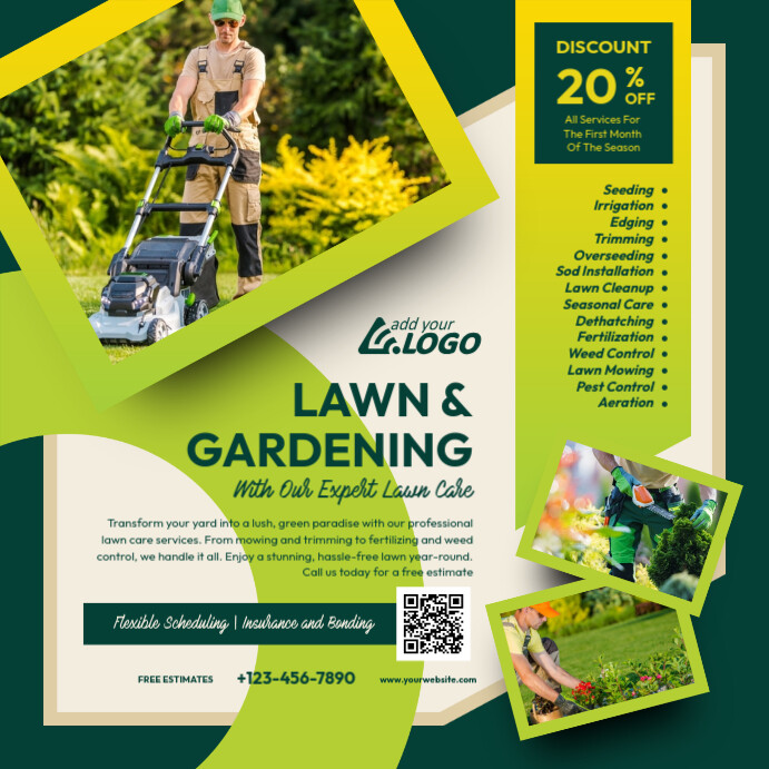 Online Editable Lawn and Garden Ad Template | PosterMyWall