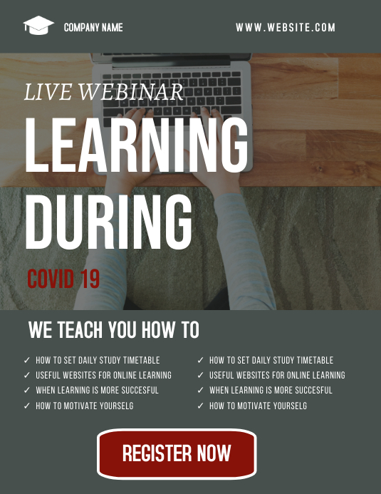 ONLINE EDUCATION FLYER Template | PosterMyWall