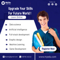 online education poster design Template | PosterMyWall