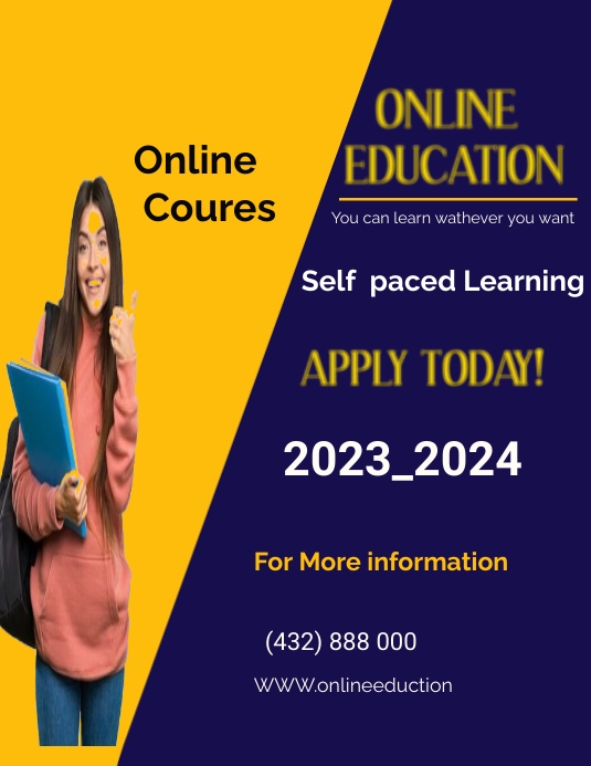 Online education poster Template | PosterMyWall