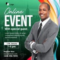 Online Event Banner ad Template | PosterMyWall